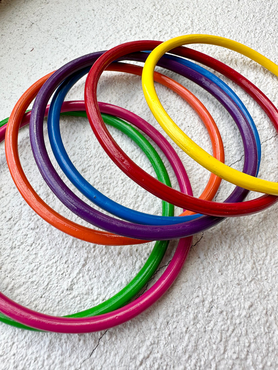 80's Stacking Set of 7 Rainbow Bangles – Eyes of Wise
